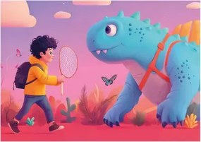 EDUCA Puzzle Přátelští dinosauři 4v1 / 20  40  60  80 dílků / od 4 let