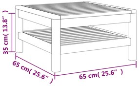 vidaXL Marketos Konferenční stolek 65 x 65 x 35 cm masivní akáciové dřevo