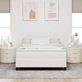 Postel s boxspringem Krémová a bílá 140 x 190 cm 3337464