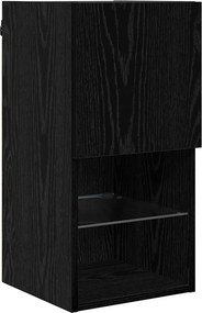 TV nástěnné jednotky s LED 6 ks Černý dub Kompozitní dřevo 3402964