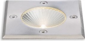 RED R10436 RIZZ čtvercová nerez 230V/350mA LED 3W IP65 3000K - RED - DESIGN RENDL
