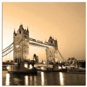 Obraz na plátně - Tower Bridge - čtverec 330FA (80x80 cm)
