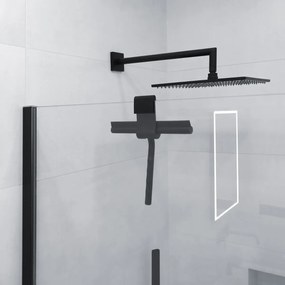 Koupelnová stěrka závěsná do sprchy černá NIMCO UNIX UN 3012-90