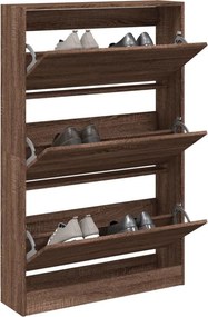 vidaXL Botník 80 x 21 x 125,5 cm kompozitní dřevo [839926] Barva: dub sonoma