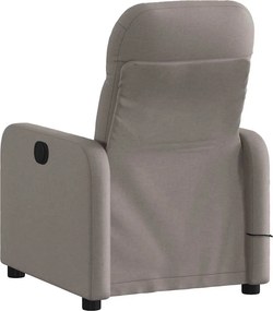 Elektrické masážní polohovací křeslo taupe textil 3206793