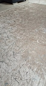 HU Moderní koberec Parys v béžovo-stříbrném provedení – Béžové stříbro Rozměr: 50x80 cm
