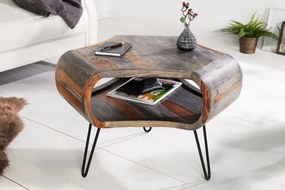 Konferenční stolek Organic Living 60cm Sheesham šedý/43710