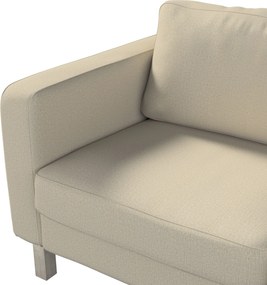Potah na pohovku IKEA  Karlstad 2-místná, nerozkládací, krátký barva béžová látka pletený vzor