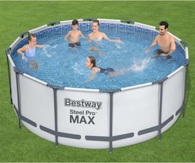 Bestway Bazén Steel Pro MAX s příslušenstvím kulatý 366 x 122 cm [3202540]