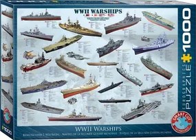 EUROGRAPHICS Puzzle Válečné lodě 2. světové války / 1000 dílků / 67,6