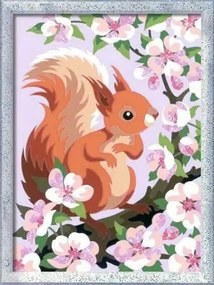 Ravensburger CreArt Roztomilá veverka (se třpytkami) / od 9 let