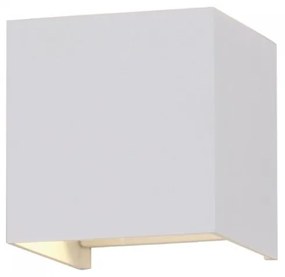 Nástěnné svítidlo, krychle 10cm x 10cm Barva: Bílá