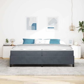 Rám postele Tmavě šedá 200 x 200 cm textil 3399085