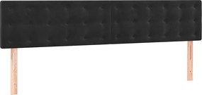 Box spring postel s matrací černá 180x200 cm samet 3131215
