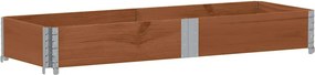 Zahradní truhlík hnědý 150x50 cm masivní borové dřevo 3295406