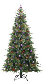 Umělý Skládací Vánoční Strom s stojanem Zelená 240 cm PE a PVC 3397451