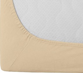 Jersey prostěradlo BASIC krémové 180 x 200 cm