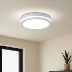 Brilagi - LED Venkovní svítidlo se senz. BENE LED/24W/230V pr. 26 cm bílá IP54