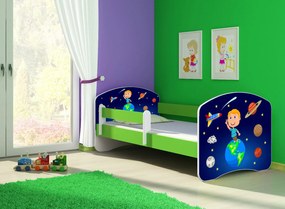Dětská postel - Vesmír 2 160x80 cm zelená