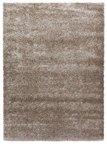 Kusový koberec Brilliant shaggy 4200 taupe Kruh průměr 120 cm