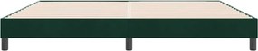 Postel Box Spring bez matrace tmavě zelená 180x220 cm samet 3315888