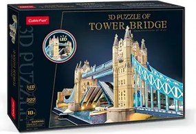 CUBICFUN Puzzle 3D Tower Bridge LED / 222 dílků / od 6 let / Papír / 4