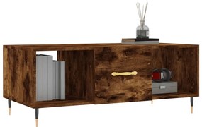Konferenční stolek kouřový dub 102x50x40 cm kompozitní dřevo - Default Title