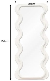 Designové nástěnné zrcadlo Fearghus 160 cm bílé
