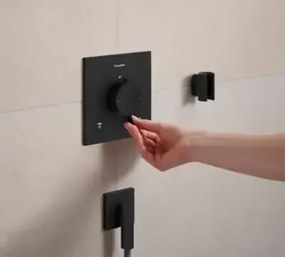 Hansgrohe FixFit Fine E - Nástěnné kolínko matná černá