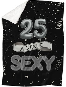 Deka Stále sexy – Černá (věk: 25, Podšití beránkem: ANO)