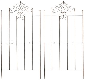 2x Mřížka na popínavé rostliny Paula - 180 x 85,5 cm - Bronzová