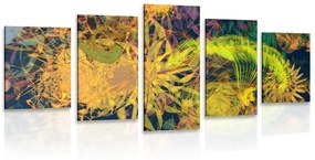 5-dílný obraz barevné abstraktní umění Varianta: 100x50