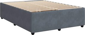 Box spring postel s matrací tmavě šedá 140x200 cm samet 3287759