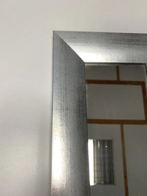 Amirro Zrcadlo na zeď dveře chodbu do pokoje ložnice koupelny předsíně nástěnné závěsné v kovovém rámu ORSAY - 35 x 140 cm v rámu se stříbrným odstínem 104-807