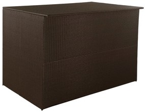 Petromila Zahradní úložný box hnědý 150 x 100 x 100 cm polyratan