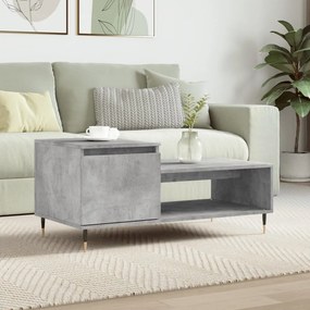 vidaXL Konferenční stolek 100 x 50 x 45 cm kompozitní dřevo [830825] Barva: Betonová šedá