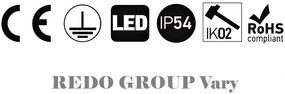 Světla a lustry REDO GROUP Moderní LED světlo na fasádu Redo Group VARY 90300/20W/3000K