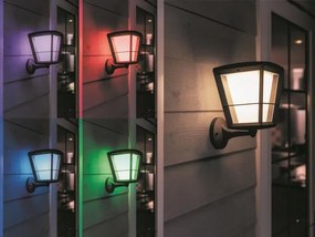 PH 17439/30/P7 Hue LED White and Color Ambiance Venkovní nástěnné svítidlo Philips Econic 17439/30/P7 černé 2200K-6500K RGB - PHILIPS HUE (915005732101)