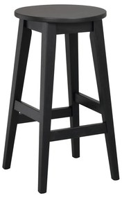 Černá barová židle z dubového dřeva 65 cm Austin - Rowico