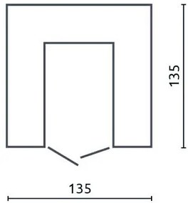 Šatní skříň kombinovaná tmavá Saturn - levá/pravá