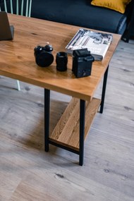 Wuders Pracovní stůl Jobs s masivní dubovou deskou 2200 x 700 mm