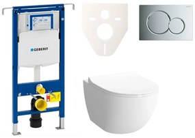 Cenově zvýhodněný závěsný WC set Geberit do lehkých stěn / předstěnová montáž+ WC Vitra Vitra Shift SIKOGES4N2