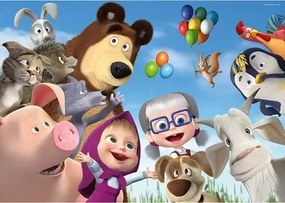 RAVENSBURGER Podlahové puzzle Máša a medvěd / 24 dílků / 70 x 50 cm