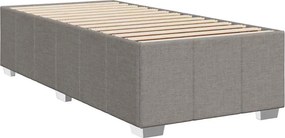 Box spring postel s matrací taupe 100 x 200 cm textil 3285453