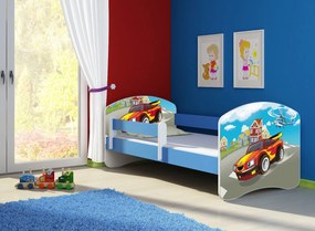 Dětská postel - Závodní auto 2 180x80 cm modrá