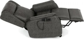 Polohovací křeslo černé, elektrické TV-L8902 BK3