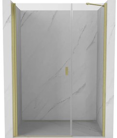 Mexen Mist-B sprchové dveře otočné 115 cm, transparentní, zlaté kartáčované - 8A2-115-001-55-00