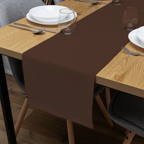 Biante Dekorační běhoun na stůl Rongo RG-083 Čokoládově hnědý 35x140 cm