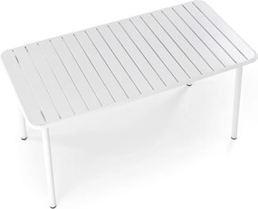 Kovový zahradní stůl Bosco 140 cm bílý