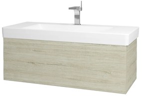 Dřevojas Koupelnová skříň VARIANTE SZZ 105 Varianta: N01 Bílá lesk / D08 Wenge